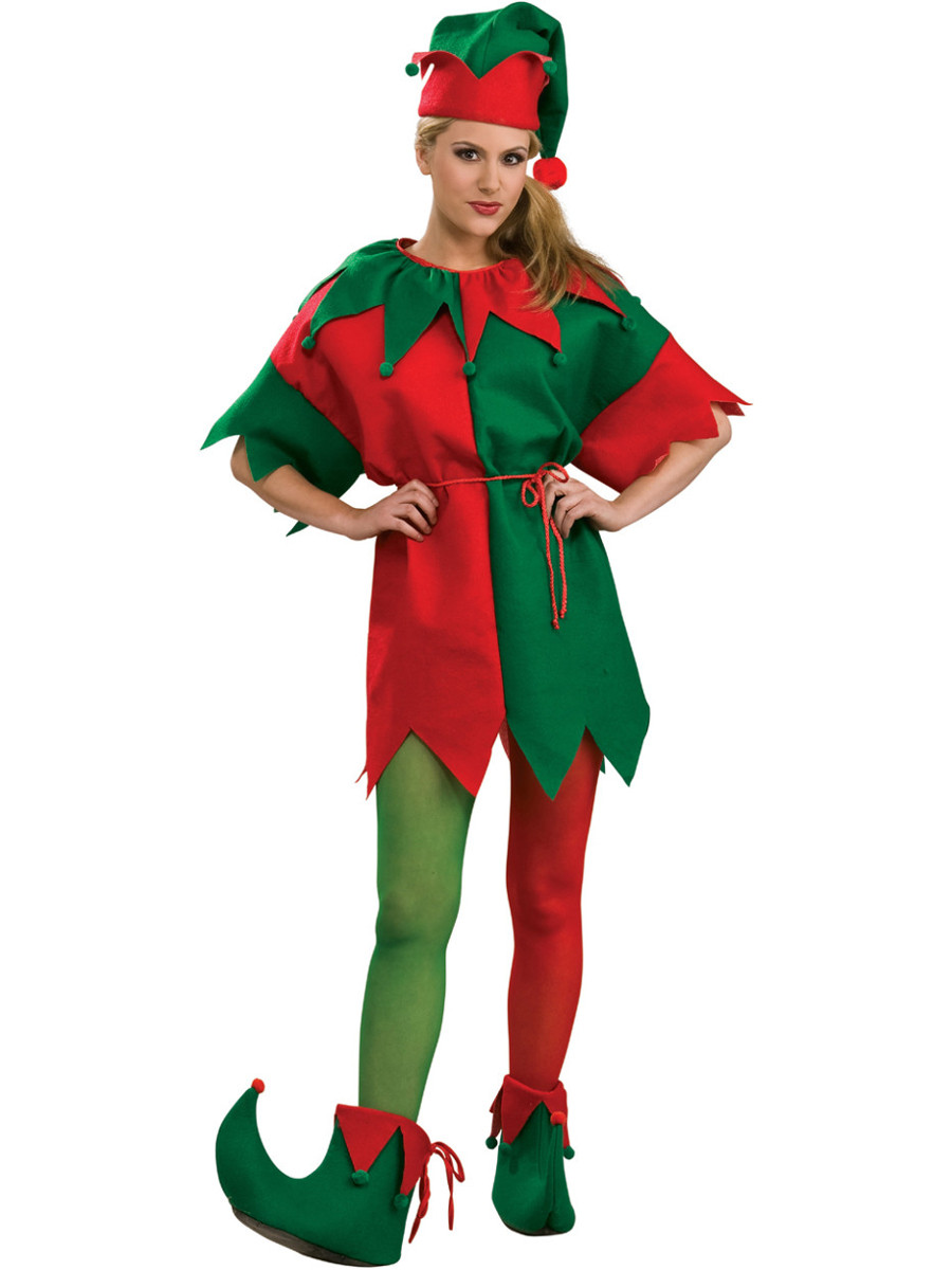 Christmas Red and Green Elf Tights