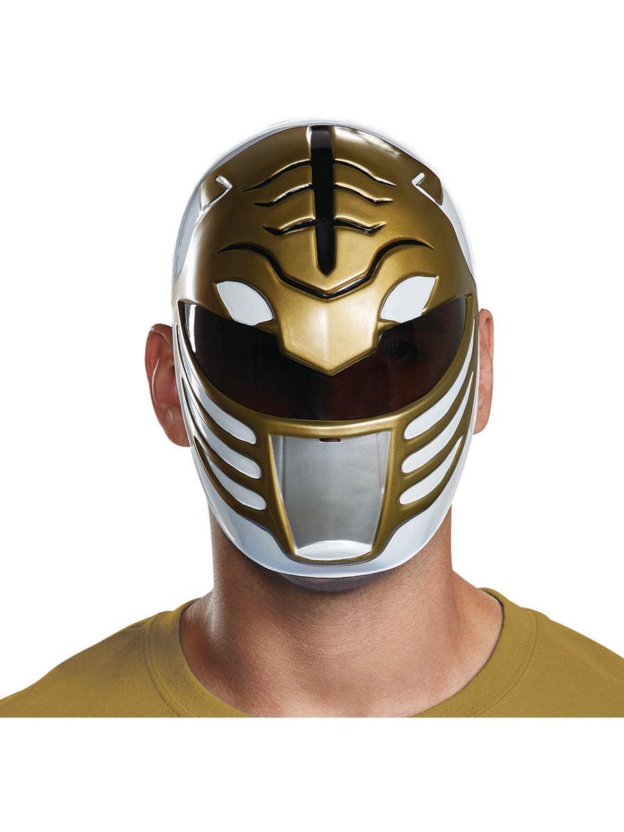 Mens Power Rangers White Ranger Mask