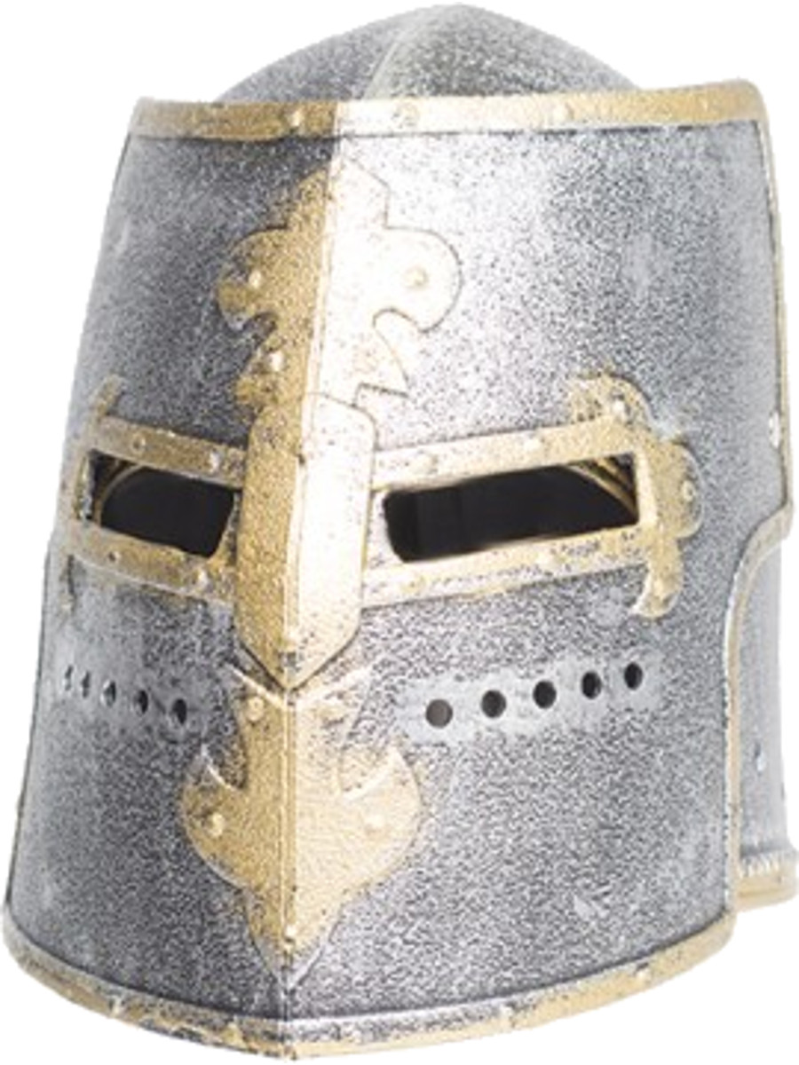 Silver Knight Box Helmet