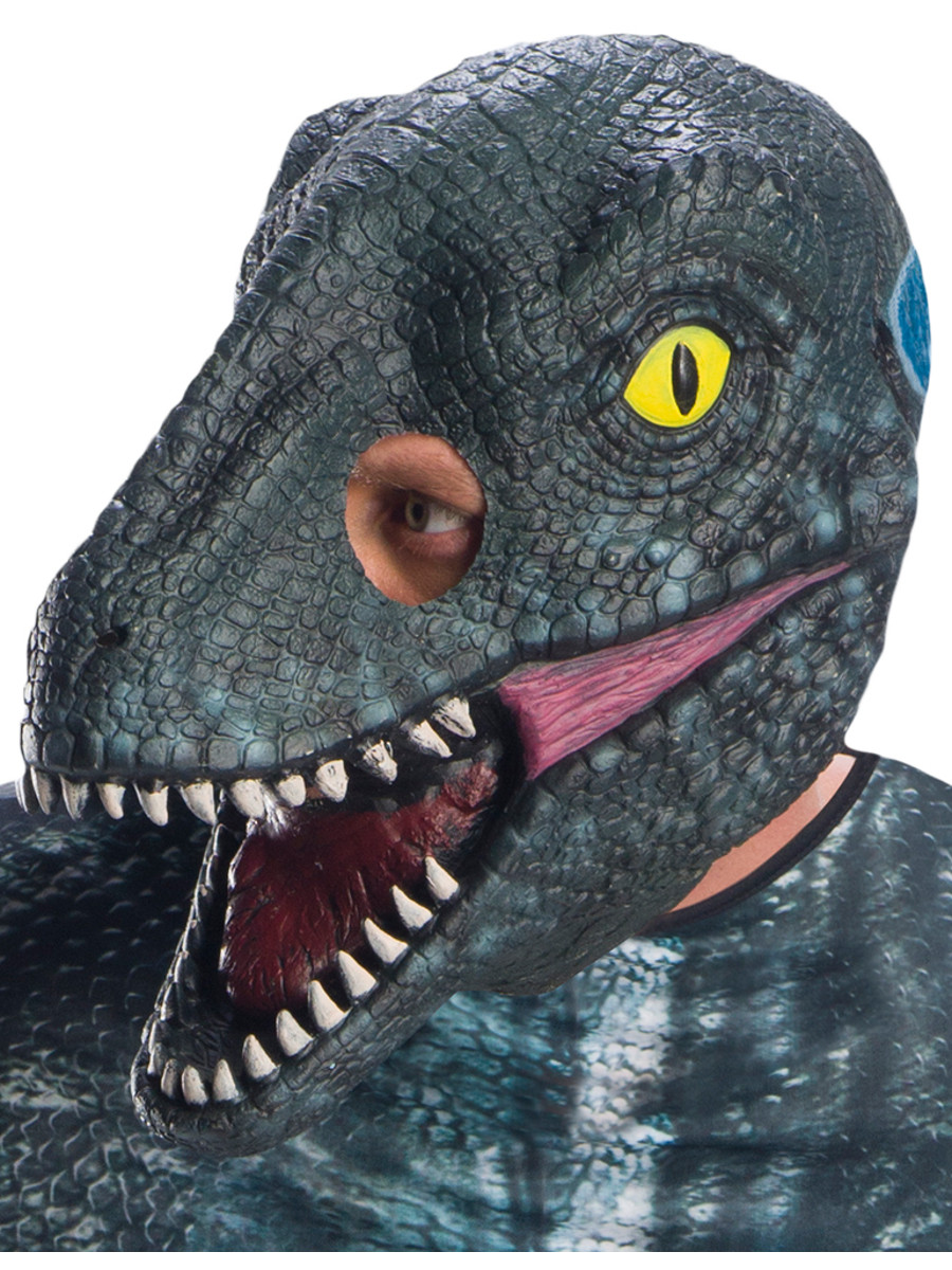 Jurassic World Blue Velociraptor Adult's 3/4 Mask