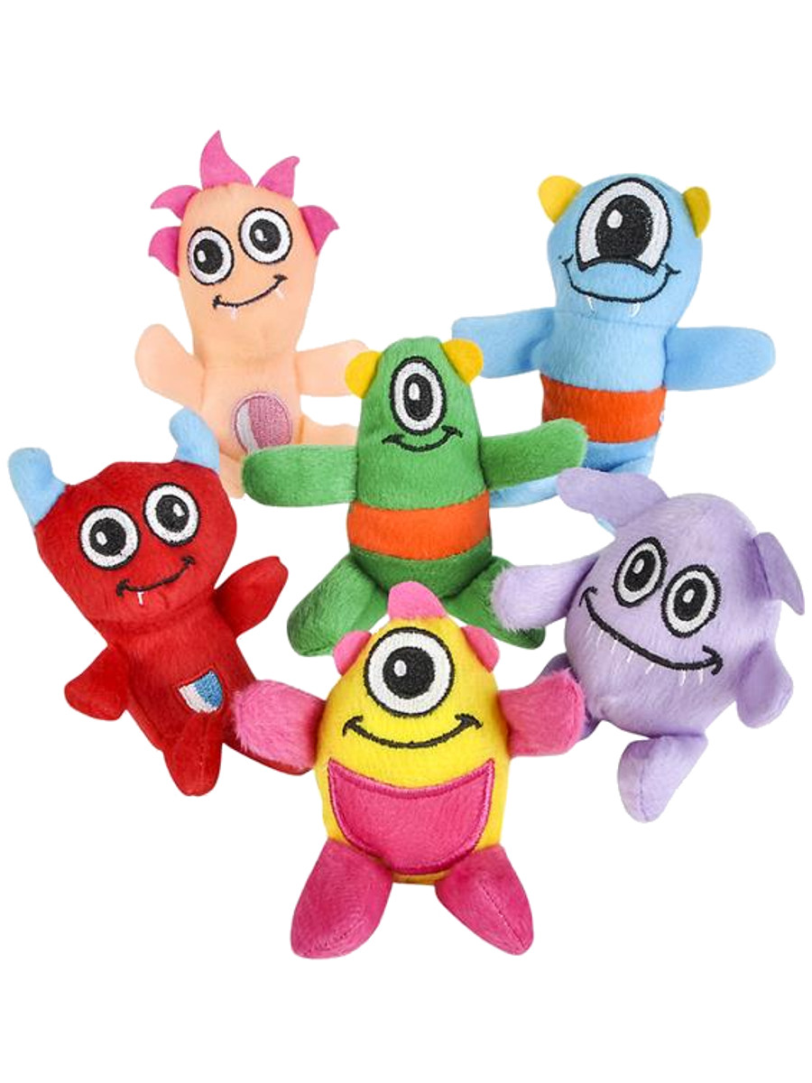 12 Mini Monster Plush Toys