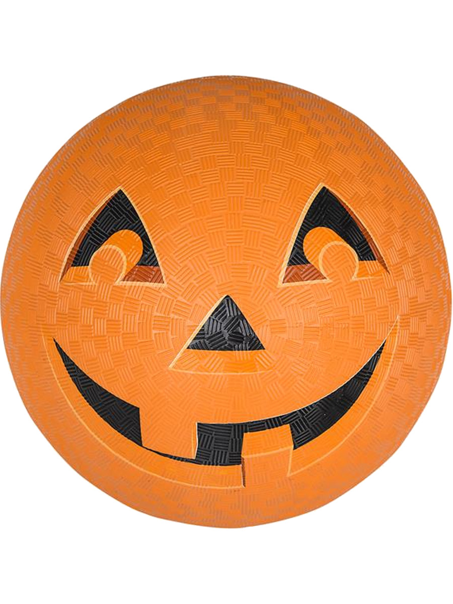 Orange Jack-o-Lantern Playground Ball