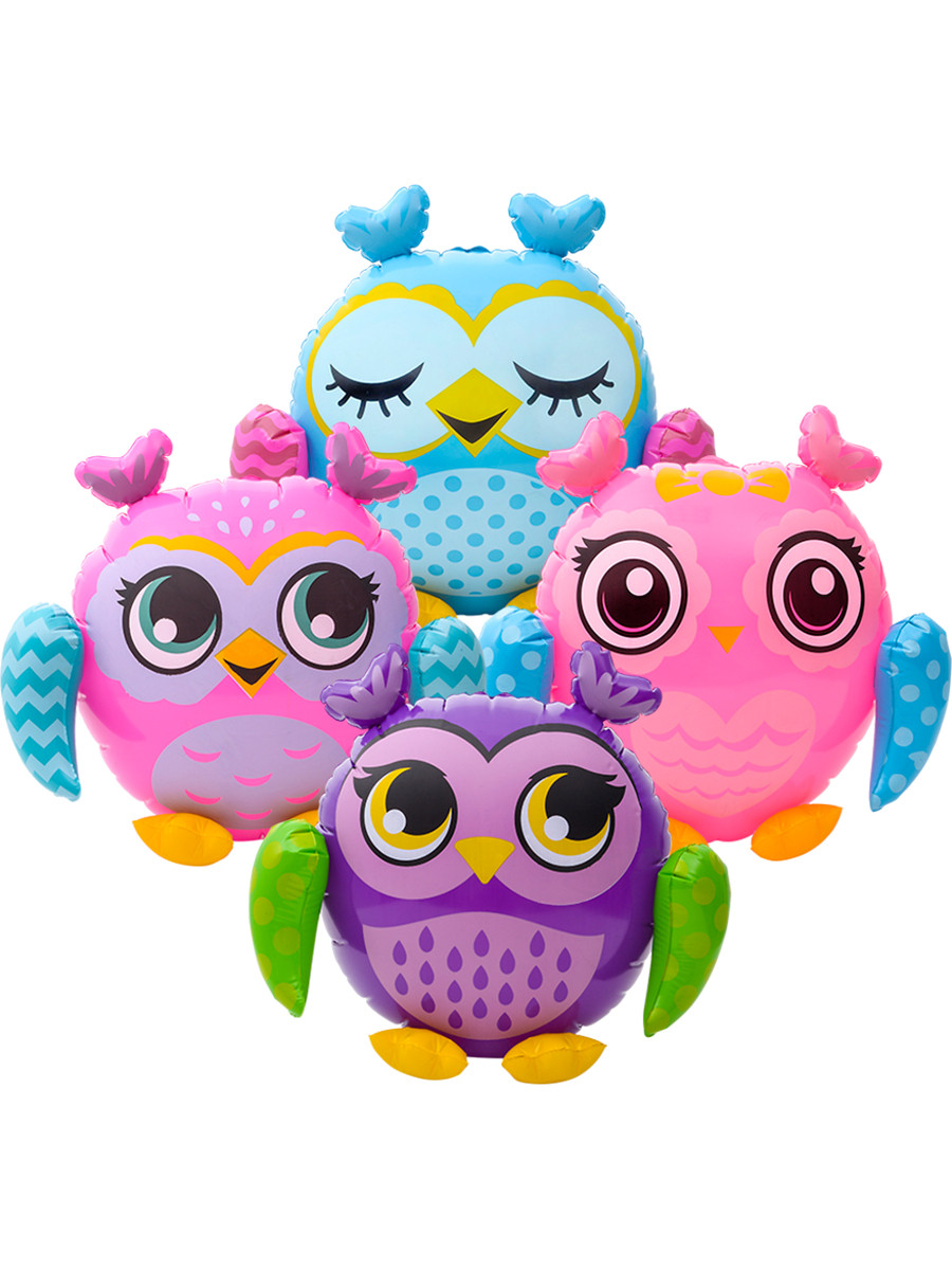 Pink Owl Inflatable 24"