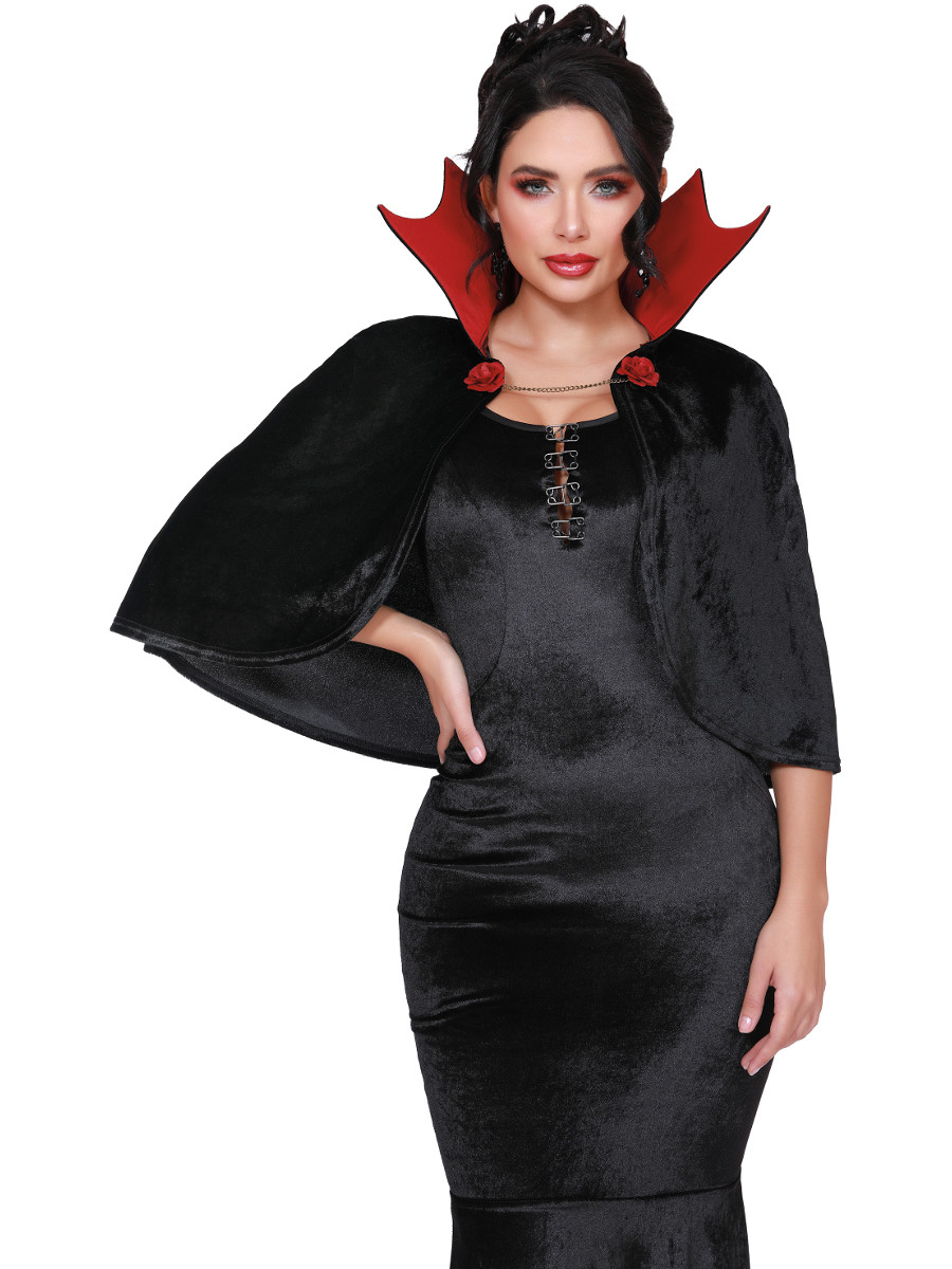 Women's Vampire High Collar Cape