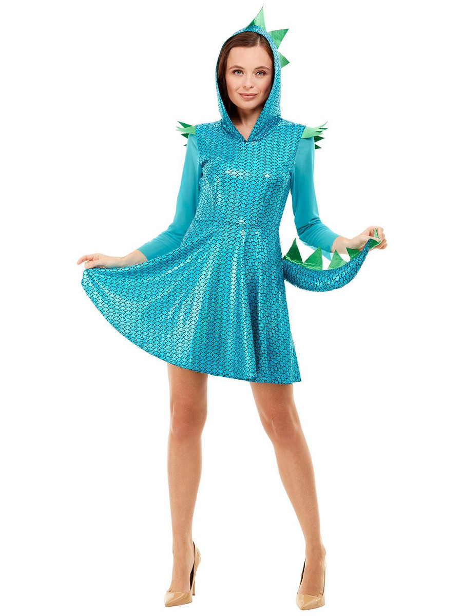 Blue Dragon Dress Women's Costume