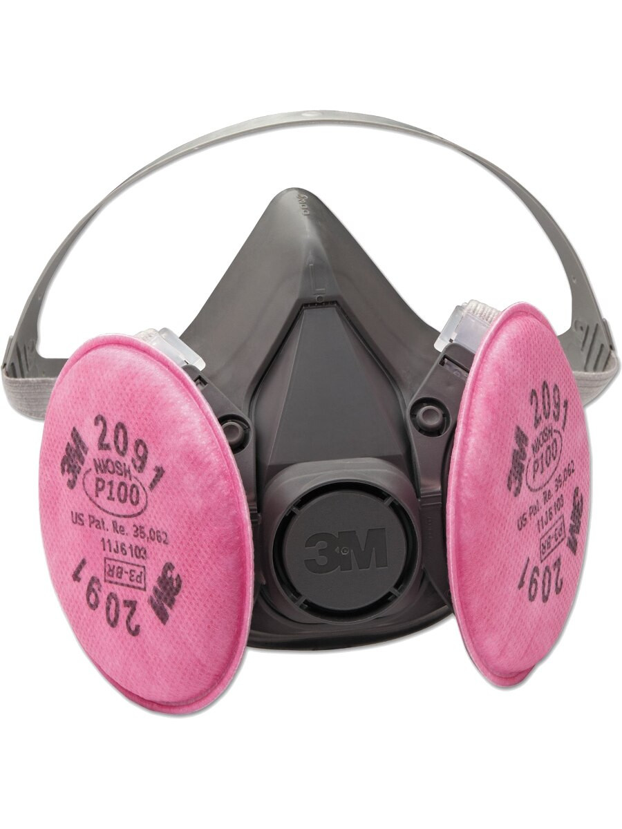 N95 Rated Half Face Particulate Respirator With 2 Filters