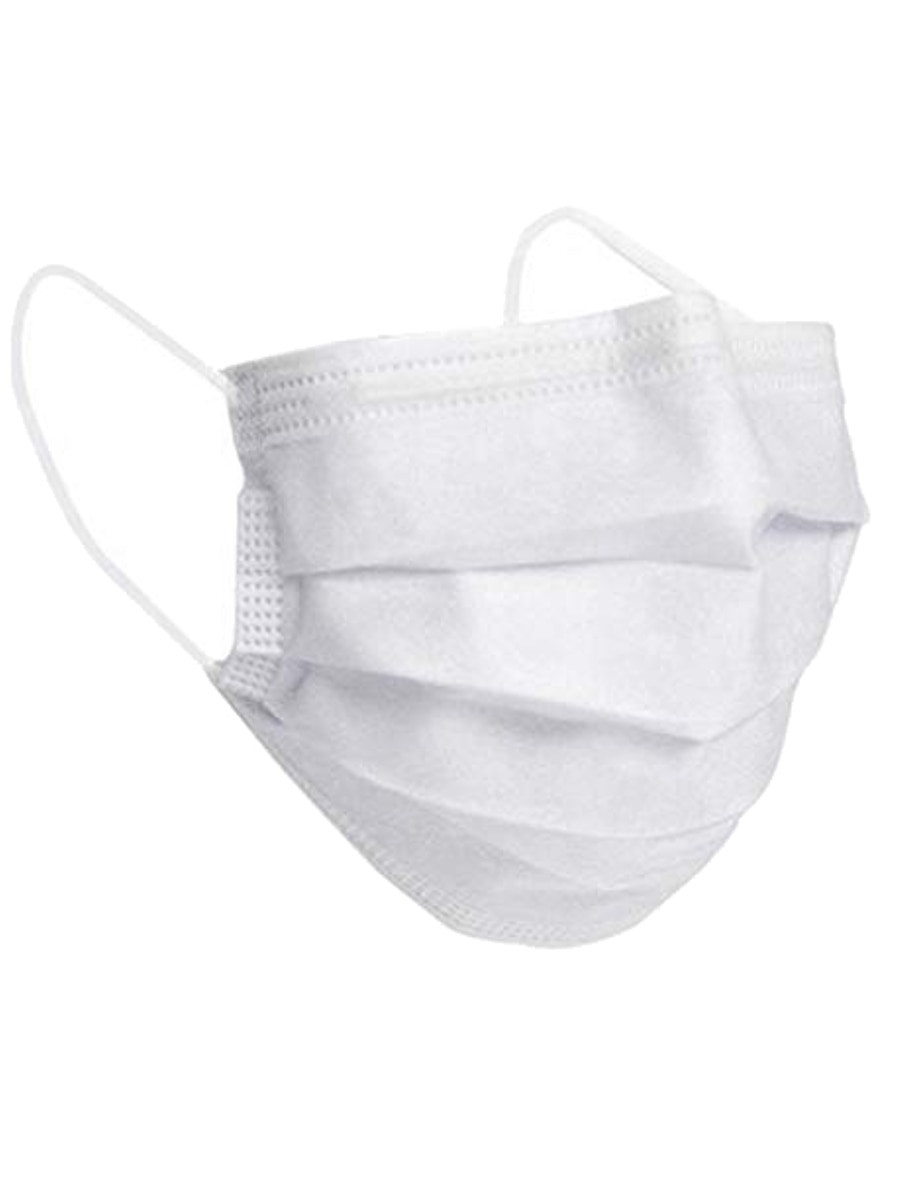 Single Use Disposable White Microbial Barrier Surgical Face Masks Pack ...