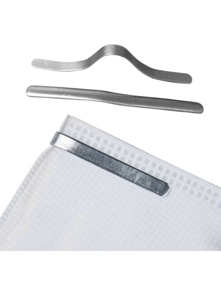 10 Bendable 85mm Aluminum Strip Nose Bridge For Face Cover