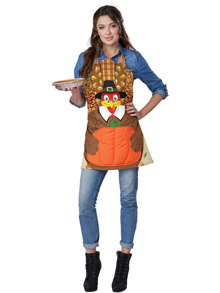 Adult's Holiday Harvest Thanksgiving Costume Apron