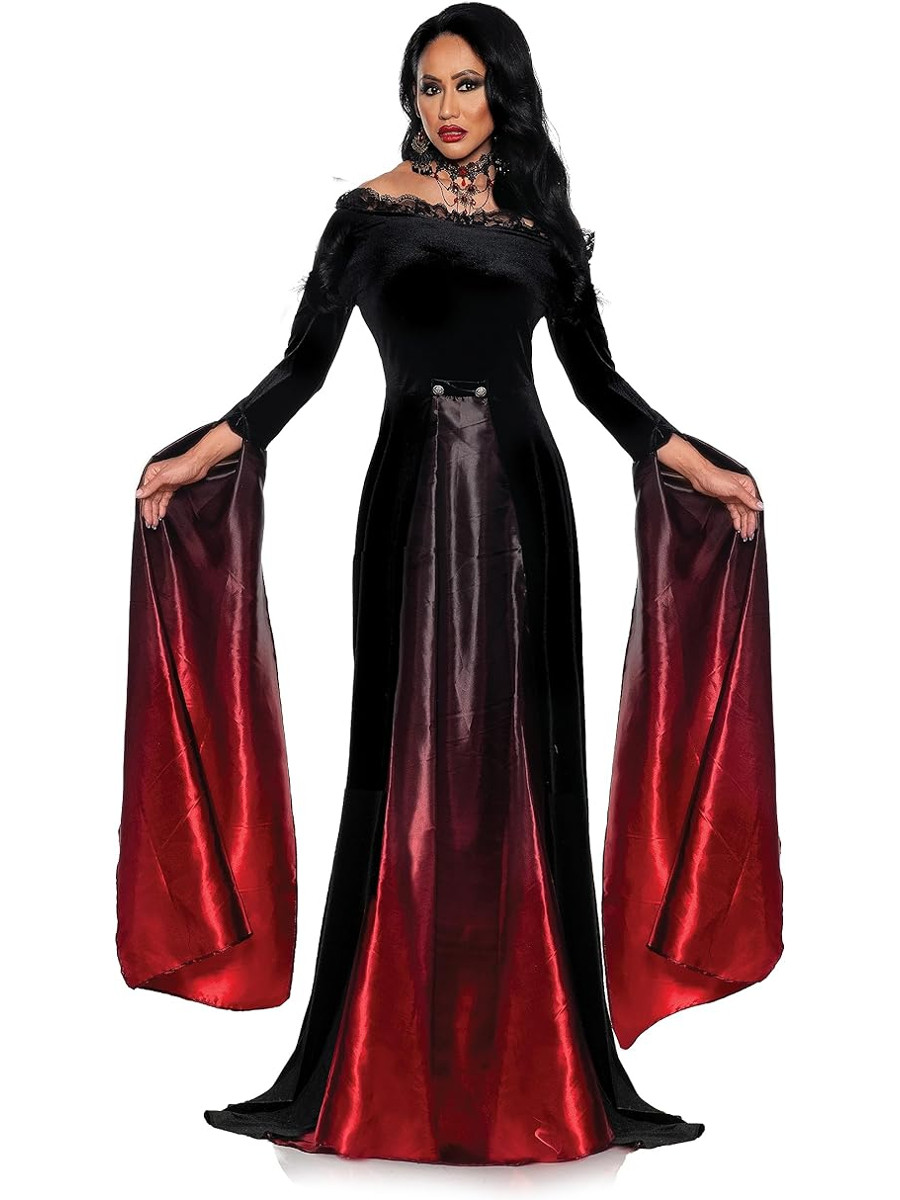 Women's Elegant Vampiress High Court Vampire Costume Dress