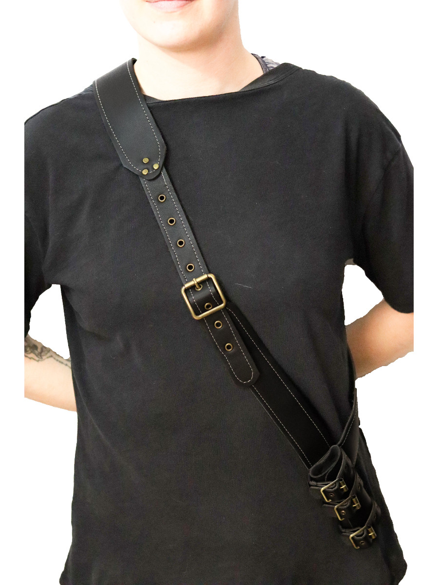 Leatherlike Gladiator Sword Sheath Costume Accessory