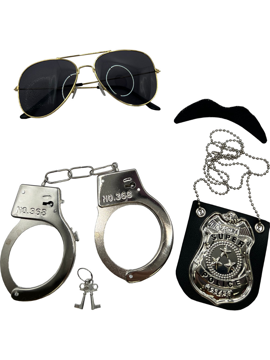 Adults Instant Police Costume Accessory Kit
