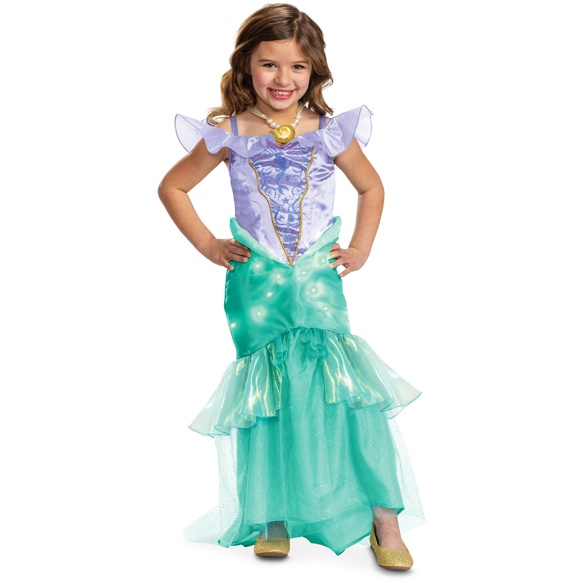 Ariel Light and Sound Prestige Disney Princess Girl's Costume ...