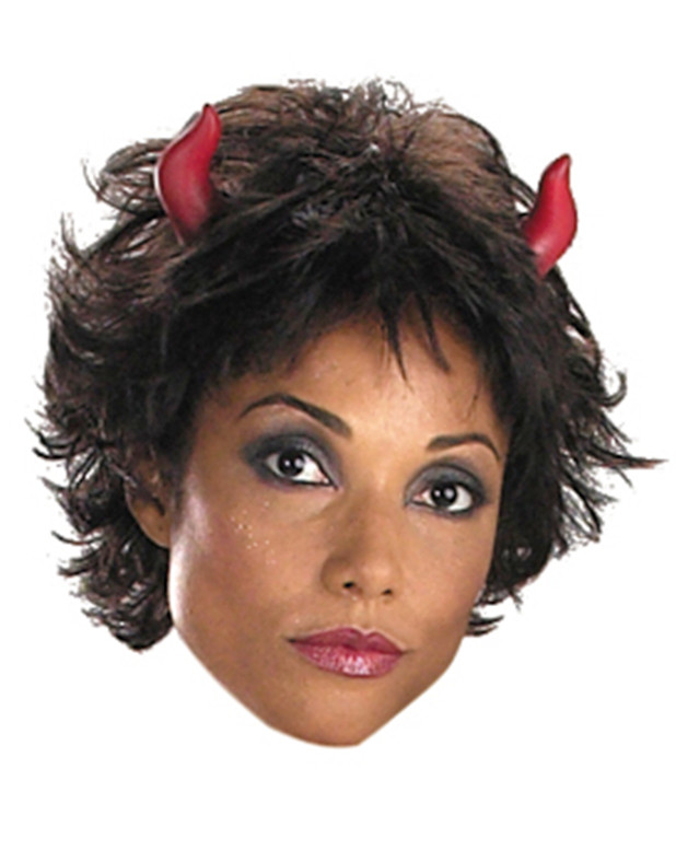 Short Red Devil Horns