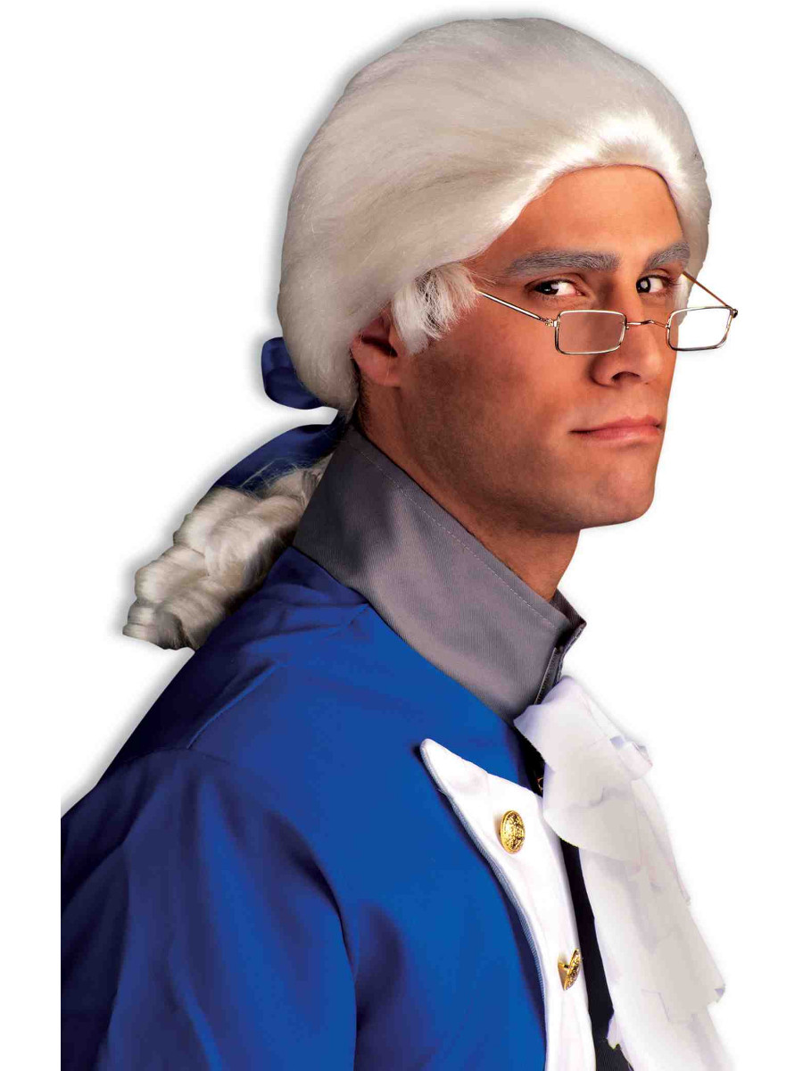 White Colonial Judge Wig