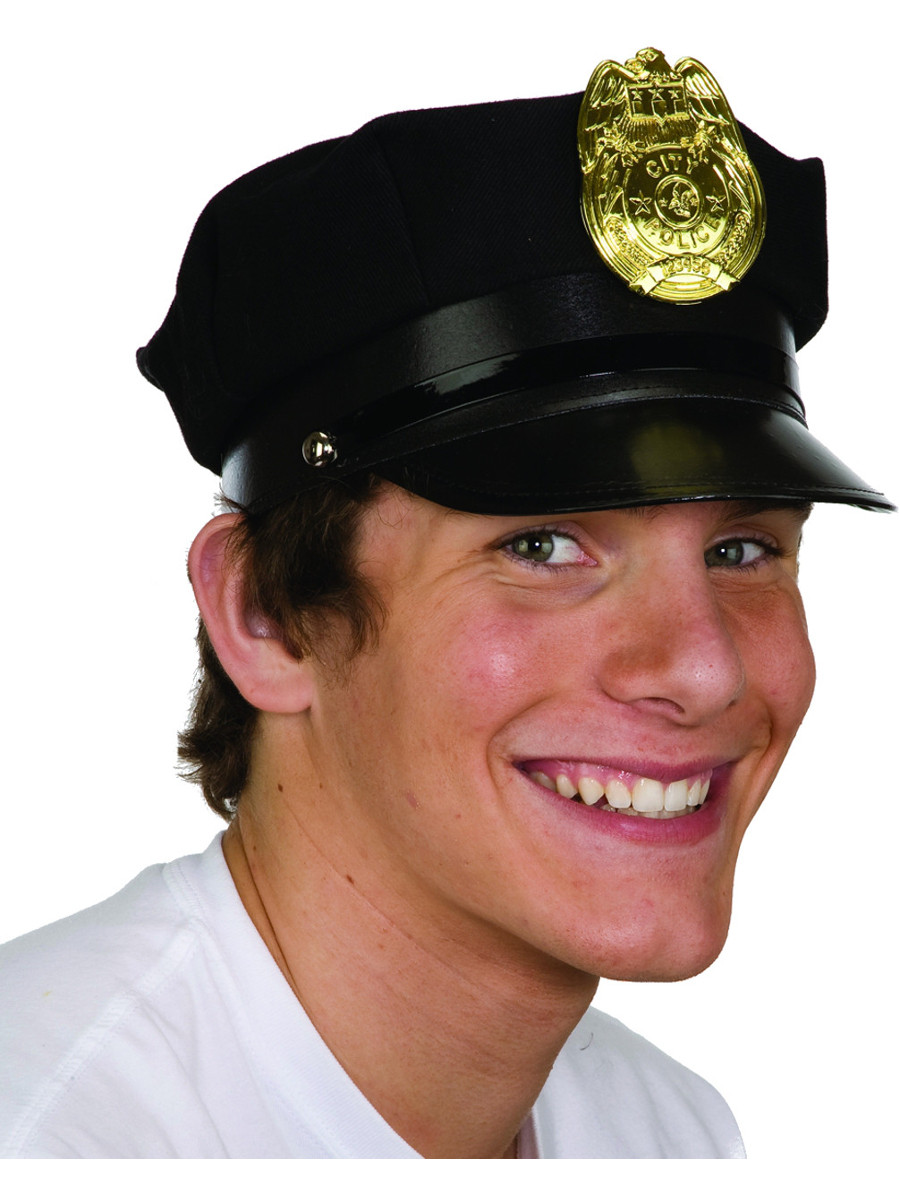 Men's Police Hat With Badge