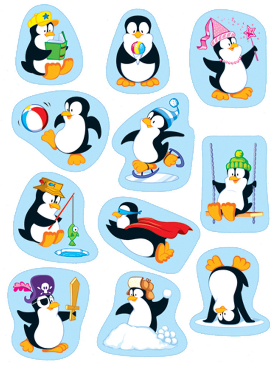 4 Sheets Of Penguin Stickers