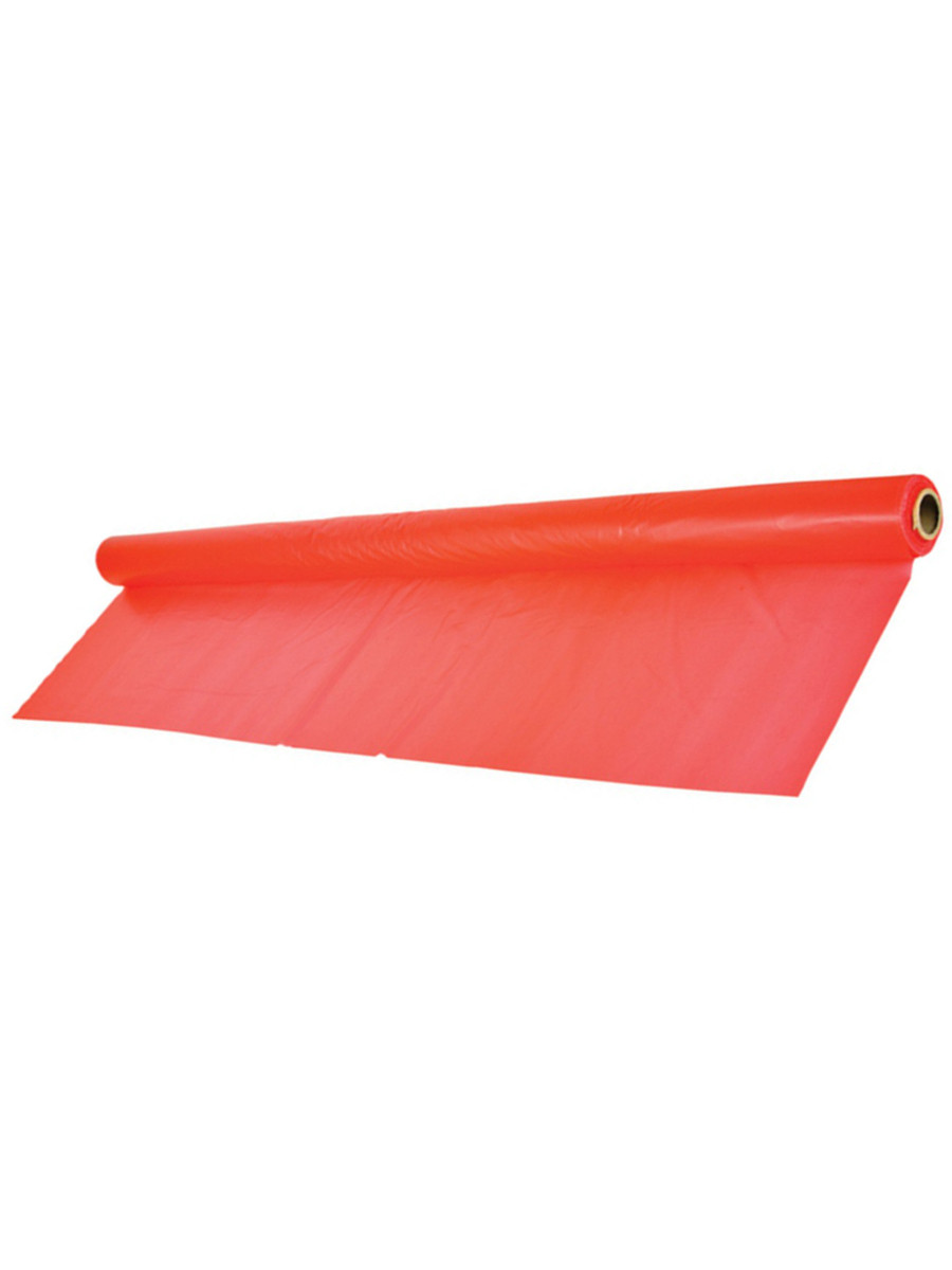 100' Roll of Red Plastic Table Cloth