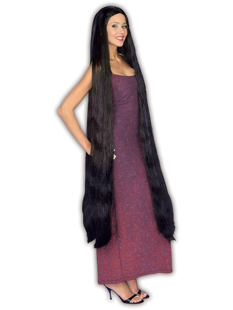 Extra Long Black Princess Wig