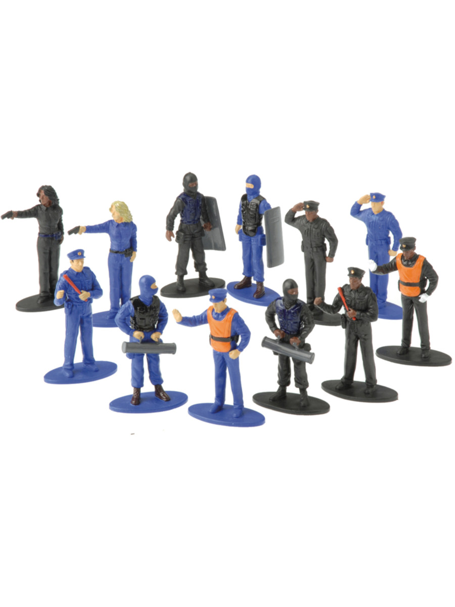 Police Officers Miniatures 12 Pack