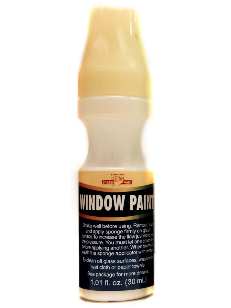 Yellow Water Washable Window Paint