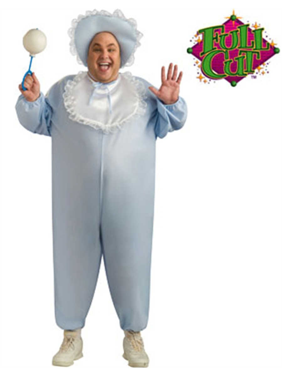 Full Figure Baby Boy Blue Toddler Romper & Bib Costume