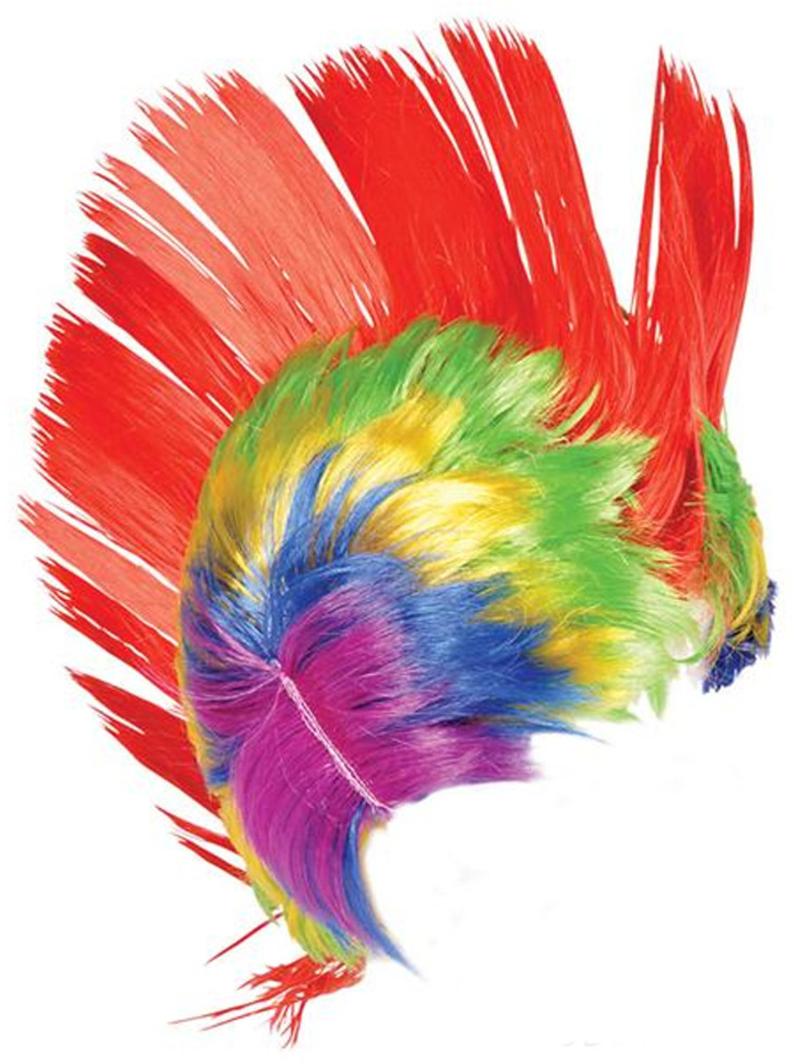 Rainbow Mohawk Spirit Wig with LED Lights