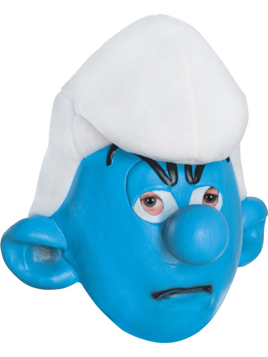 The Smurfs Kid's Grouchy Smurf 3/4 Vinyl Mask