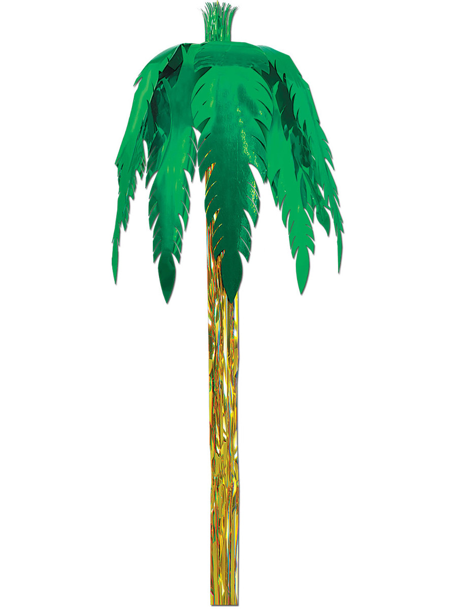 Giant Metallic Royal Palm Tree Prop