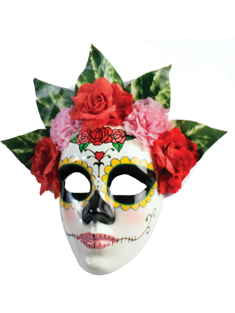 Flower Skull Venetian Carnival Mask