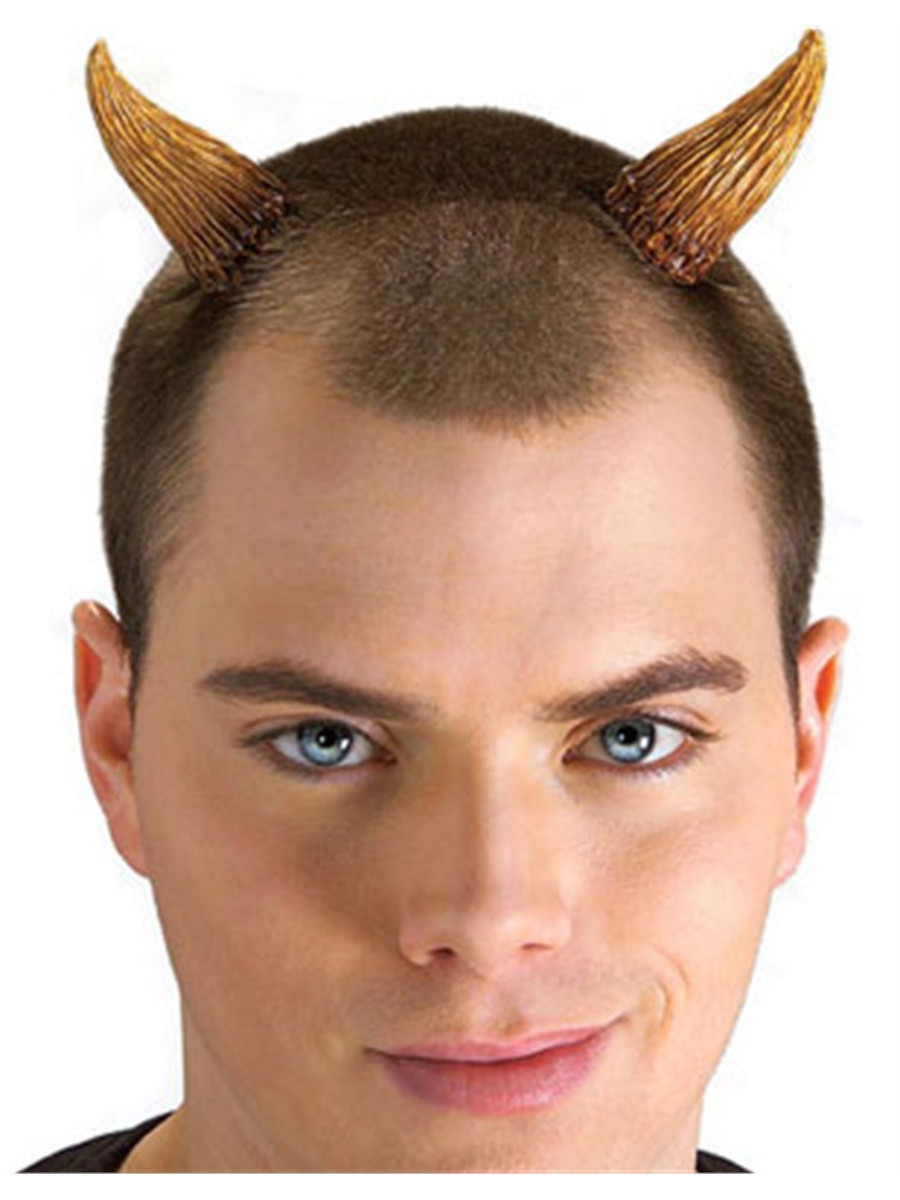 Deluxe Bone Color Devil or Demon Costume Accessory Horns