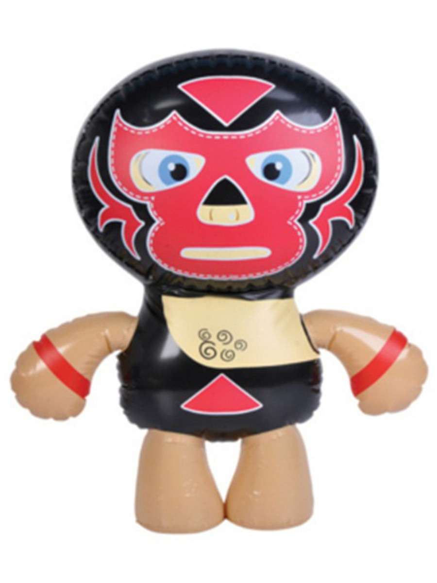 24" Black Inflatable Wrestler Decoration