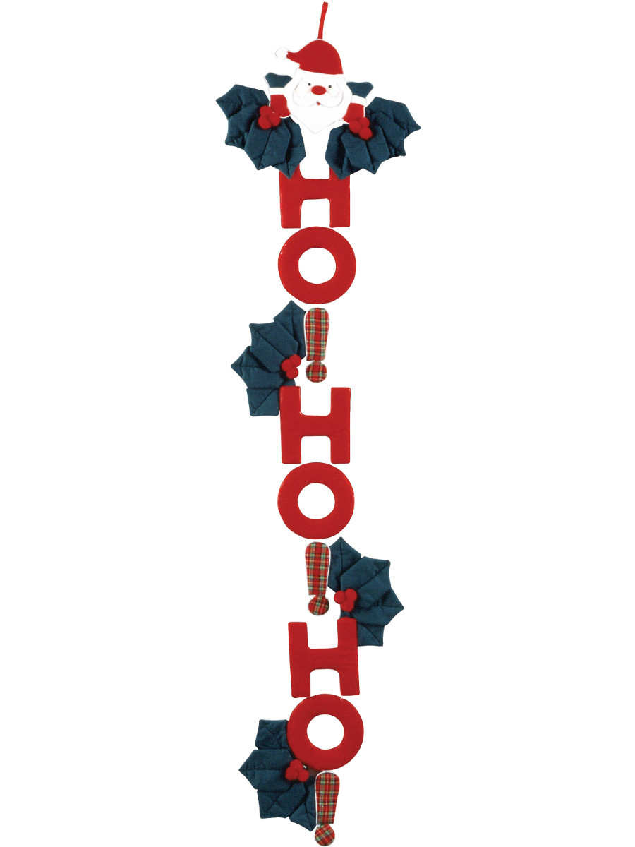 Ho Ho Ho Cloth Banner Hanging Christmas Decoration