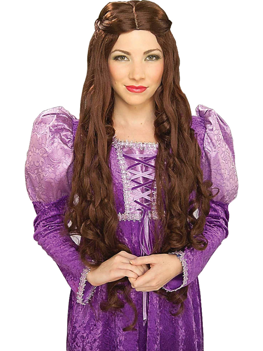 Deluxe Long Brown Princess Wig