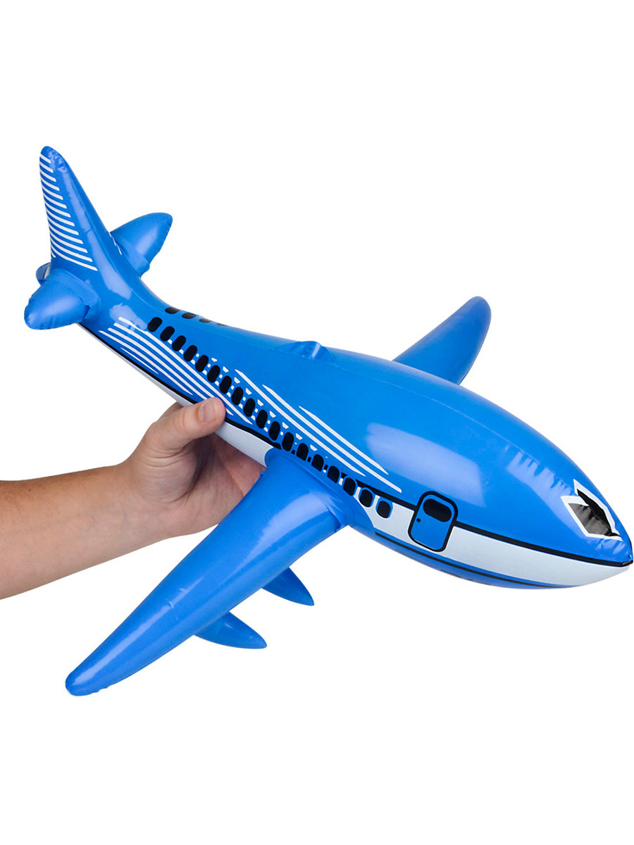 24" Blue Inflatable 747 Airplane