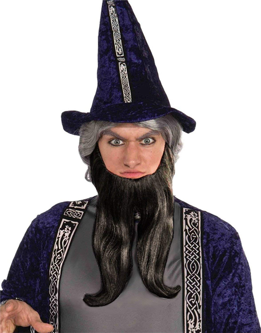 Black Forked Wizard Beard