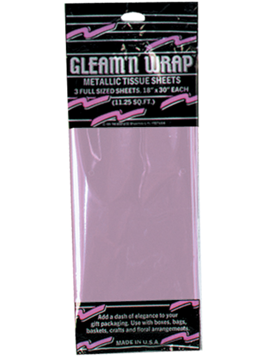 Metallic Pink Tissue Paper Sheets