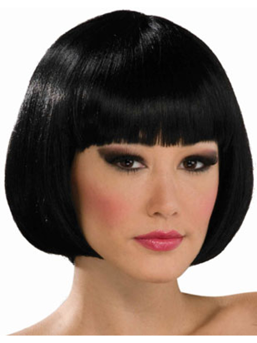 Black Flapper Bob Wig