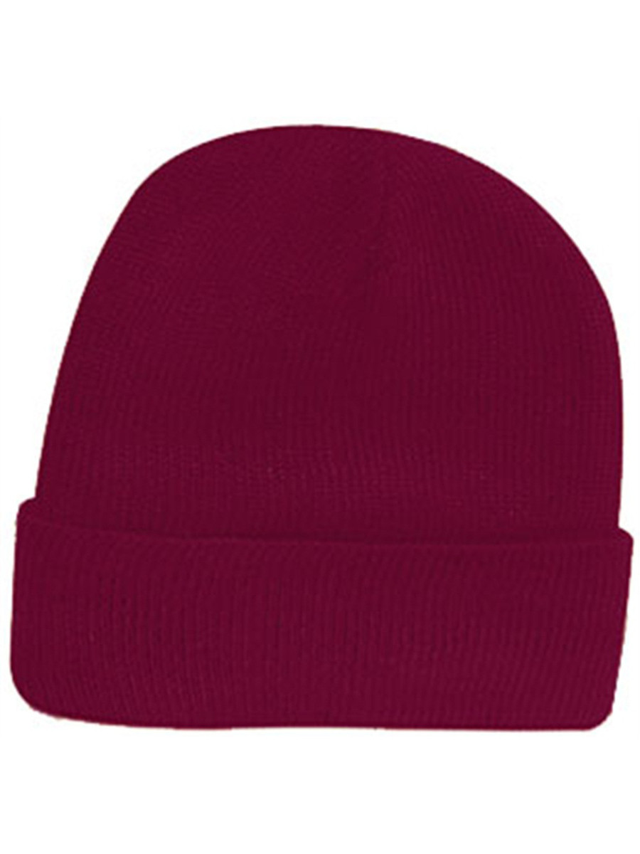 Maroon Winter Beanie Touque Team Spirit Stocking Hat