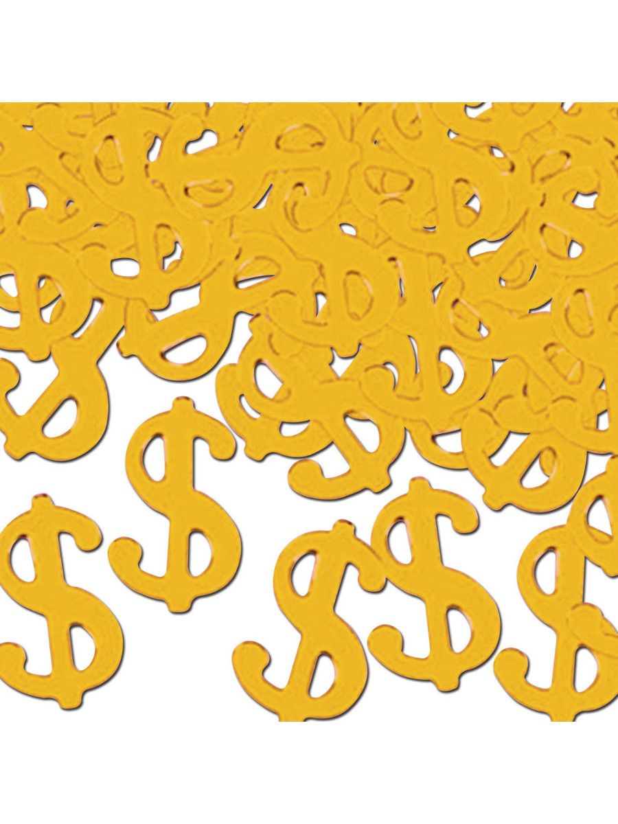 Fanci-Fetti Gold Dollar Sign $ Confetti