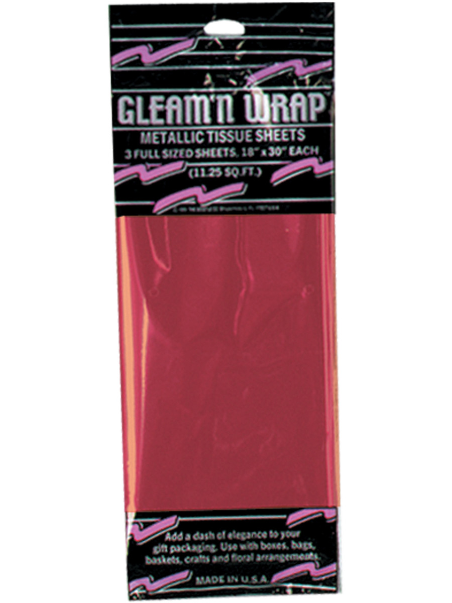 Metallic Red Tissue Paper Sheets