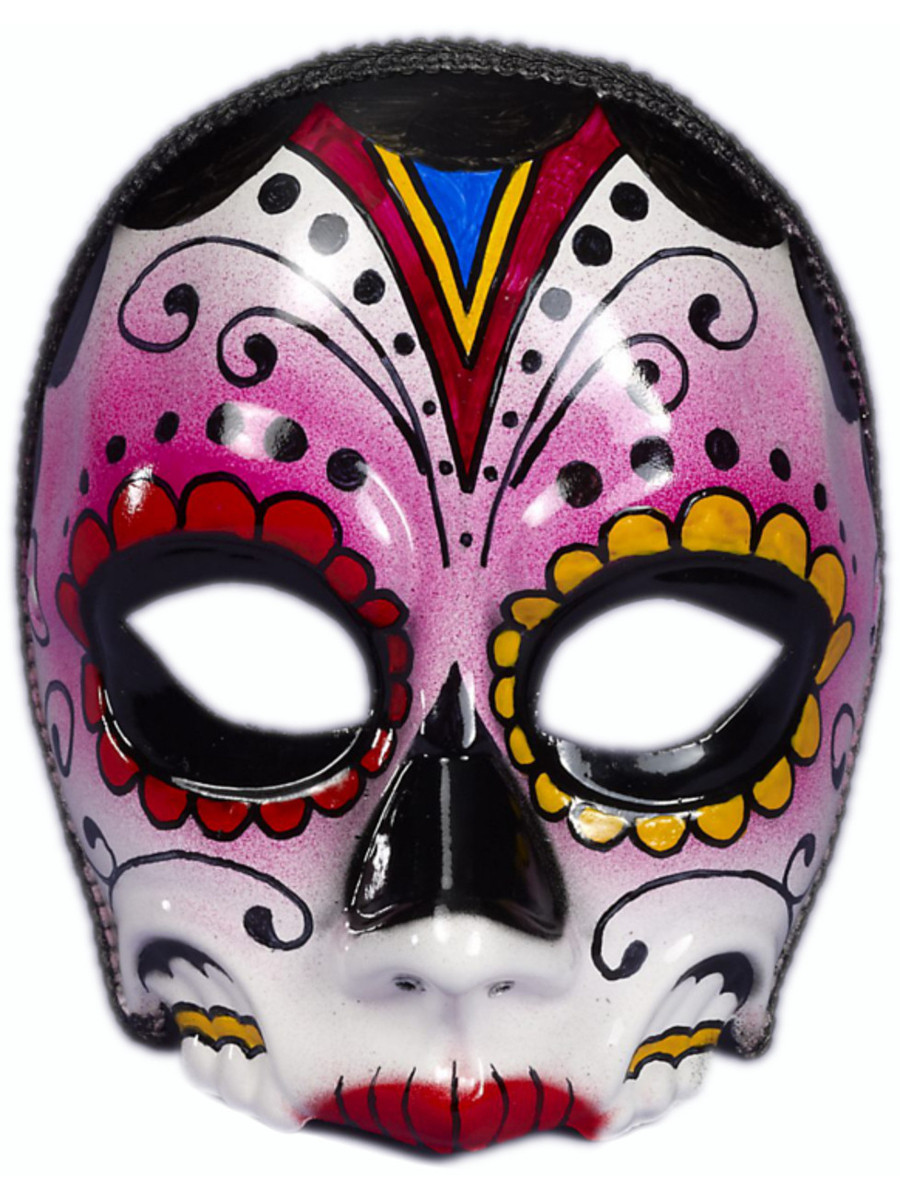 Deluxe Day of the Dead Female Skull Mask