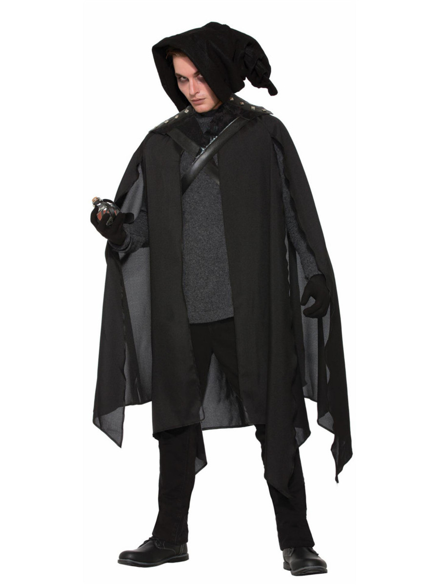 Adult's Black Wizard Cape