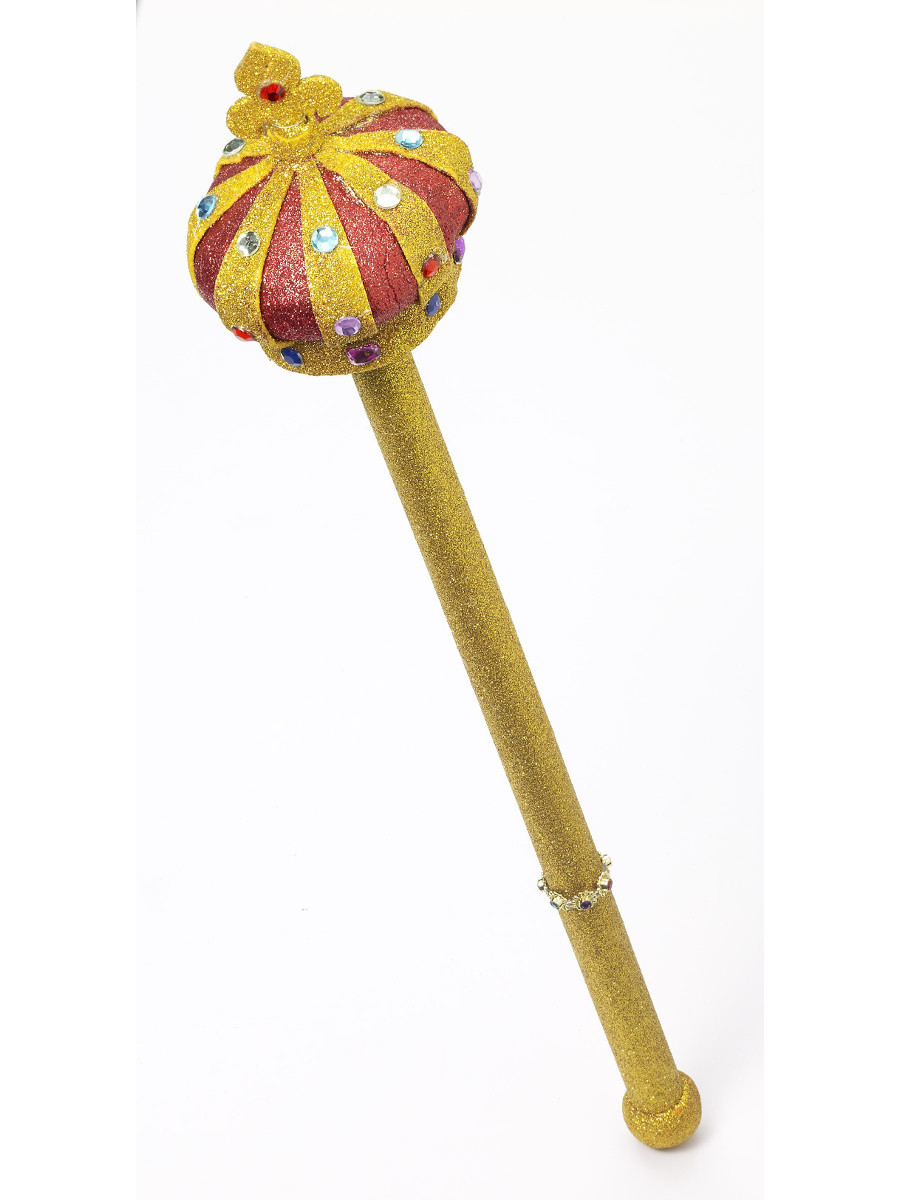 Red and Gold Glitter Royal Scepter