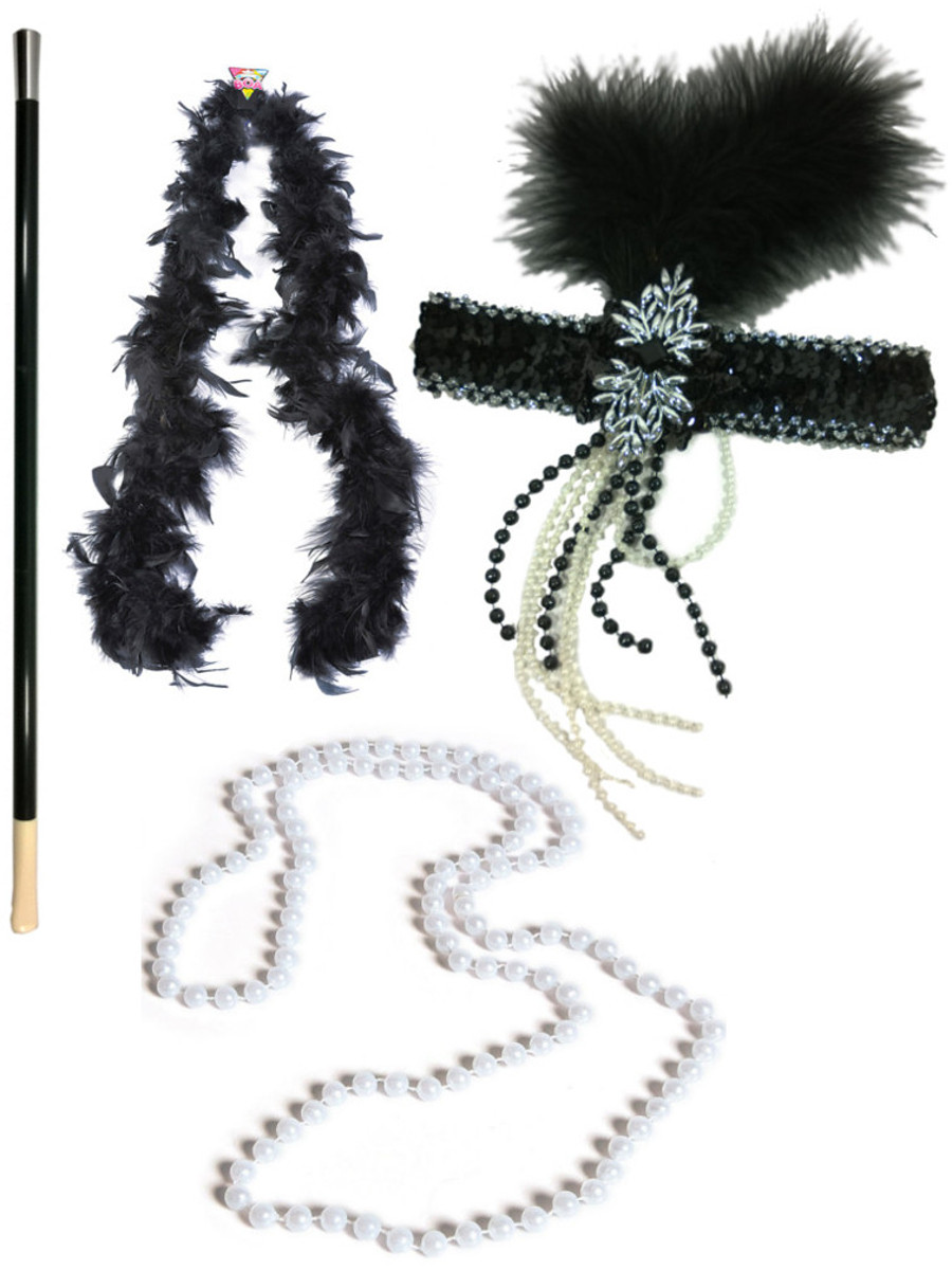 Deluxe 20s Flapper Accessory Kit