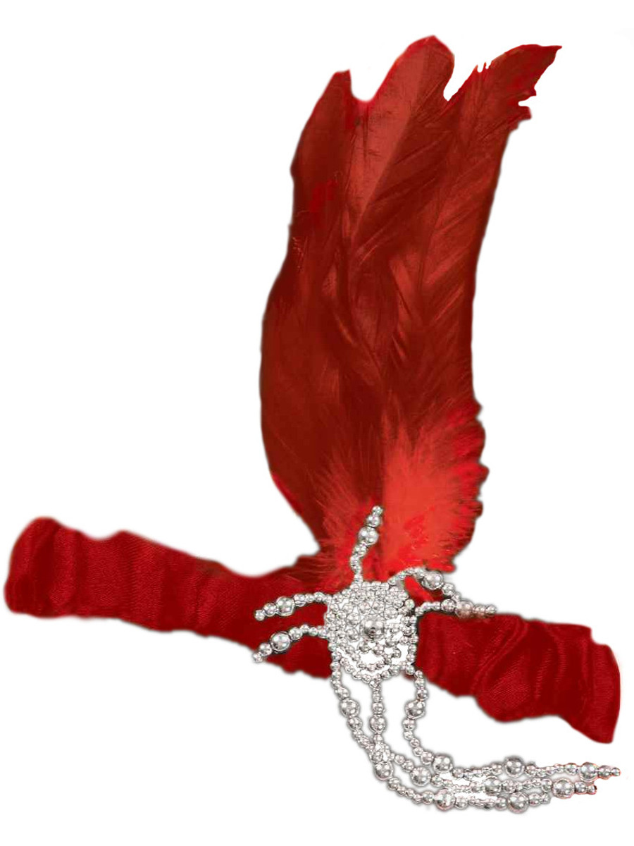 Red Flapper Headpiece