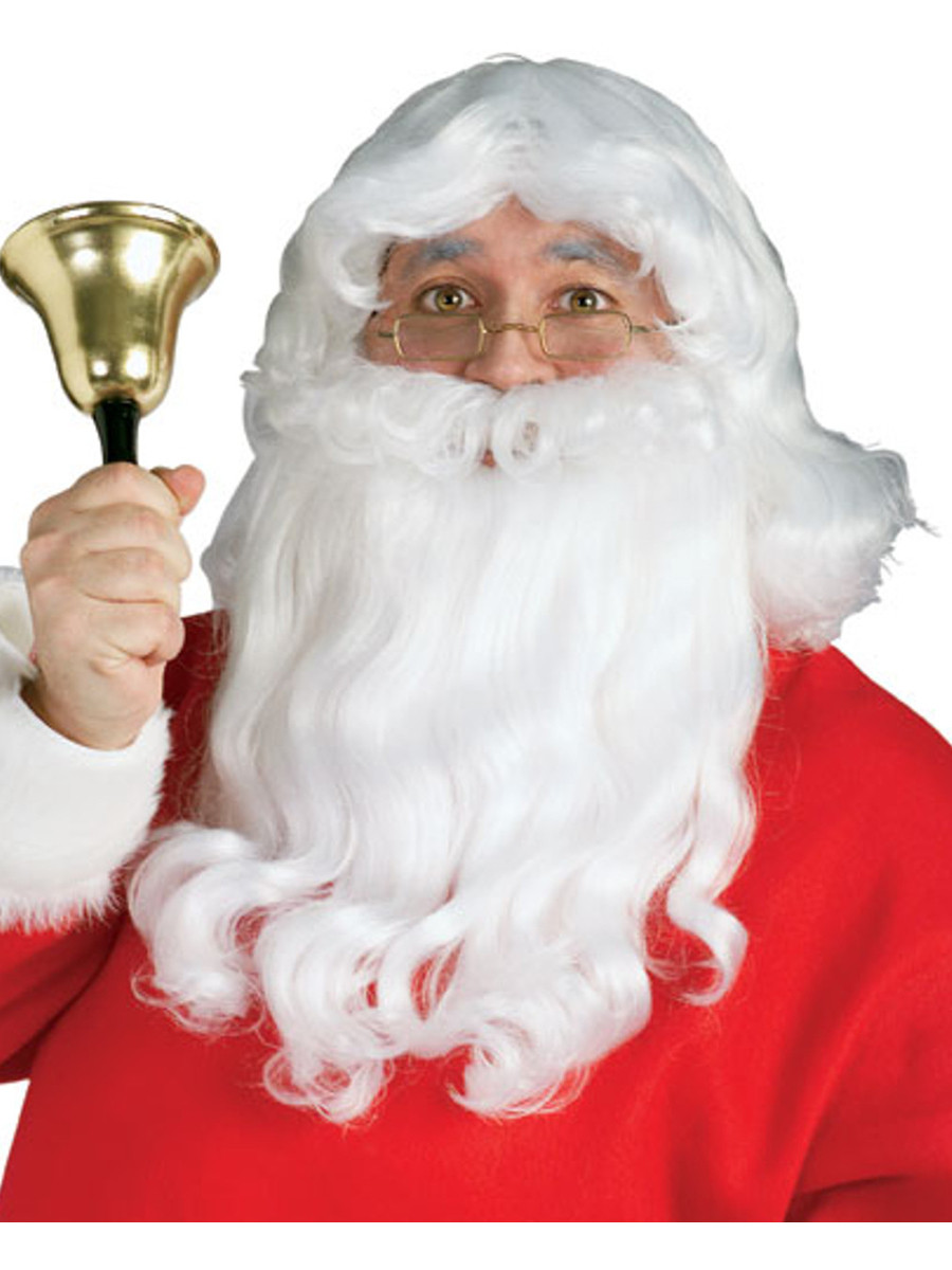 Santa Long Beard and Wig Set