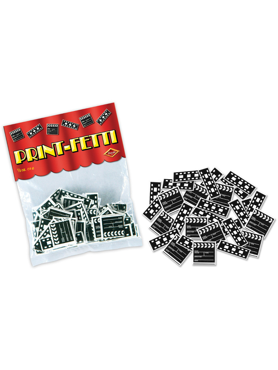 Film Strip And Clap Board Confetti