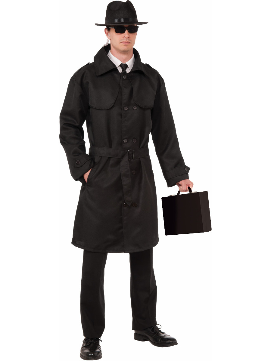 Black Spy Trench Coat