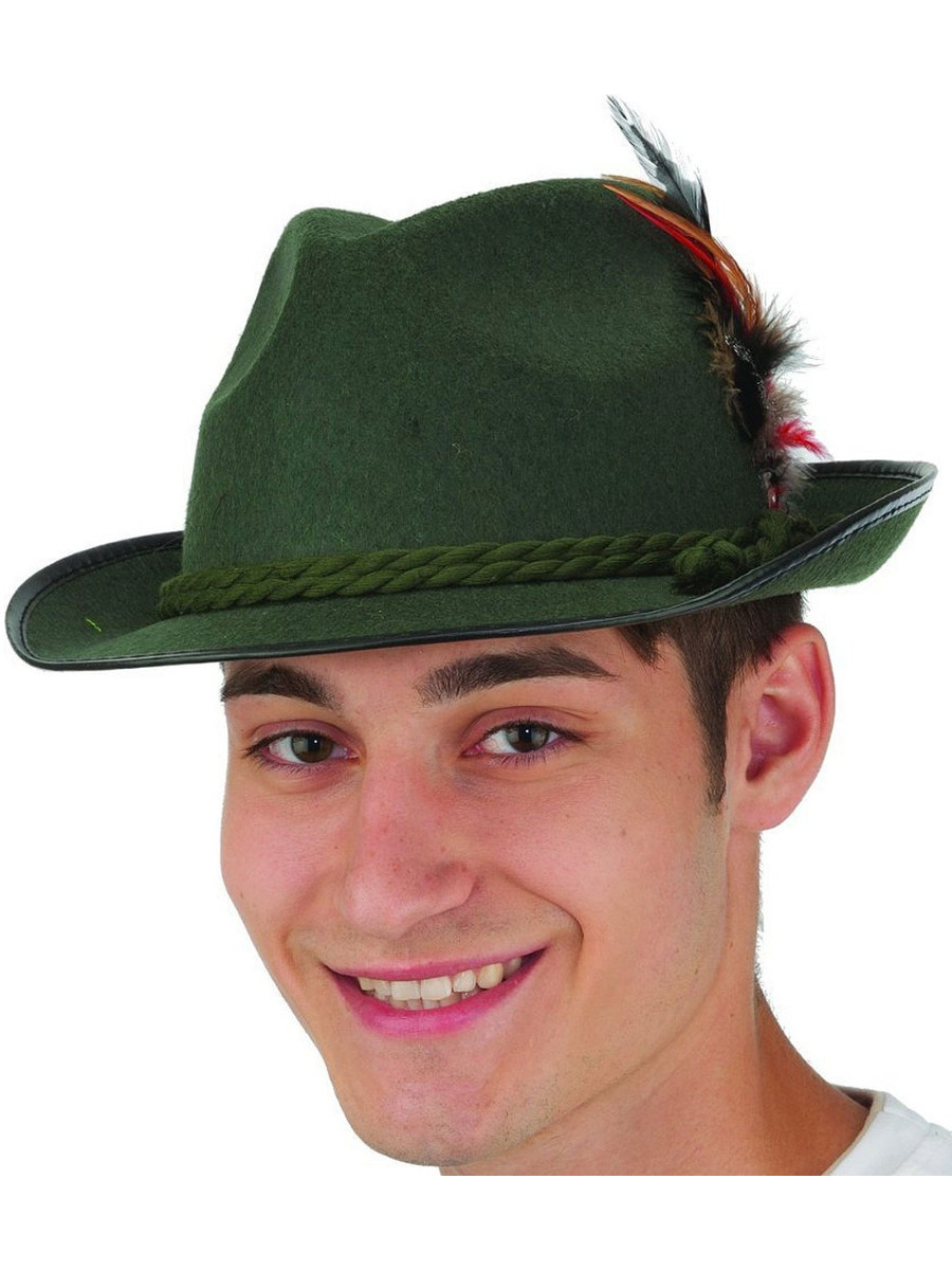 Green Felt Bavarian Hat